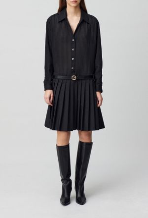 Claudie Pierlot Robe bi-mati&egrave;re rayures