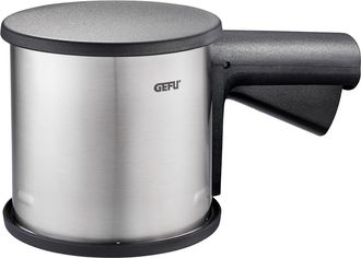 GEFU Mehl- & Puderzuckersieb SIVA | Einhand-Sieb mit feinmaschigem Edelstahlfilter | Verschlie&szlig;bar, pr&auml;zises Dosieren, 400g Kapazit&auml;t