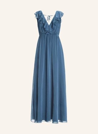 Swing Swing Abendkleid Mit Volants blau