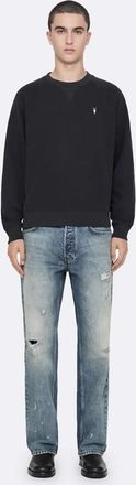 AllSaints Harlow Sweatshirt in verwaschenem Schwarz
