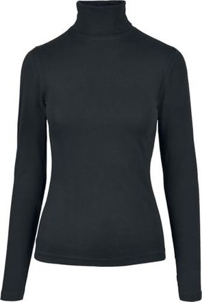 Urban Classics Col Roulé Manches Longues Femme Sweat-Shirt Noir M