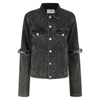 Coperni Hybrid Denim Short Jacket - - Jackets - Damen - Schwarzk - S