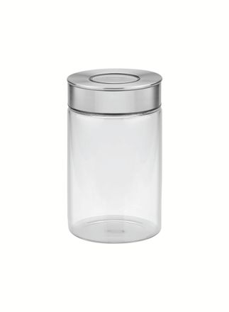 Tramontina Vorratsglas, &Oslash; 10 cm, 1,0 l, Edelstahldeckel, Glas, Transparent, 61227-030, 1 Liter