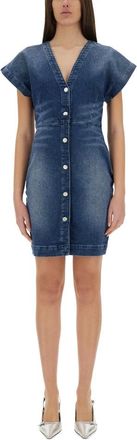 Moschino Femme, Robes, Bleu, Taille: 42 FR Abito Denim