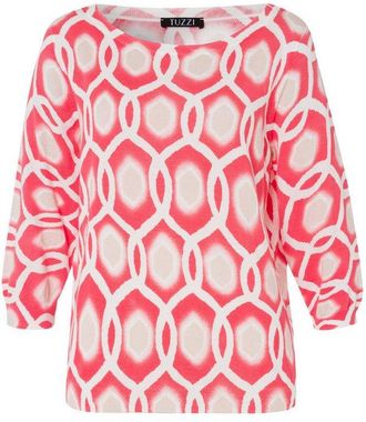 Tuzzi Nero Strickpullover mit modernem Print