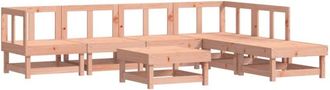 vidaXL Salon de jardin 7 pcs bois massif douglas vidaXL