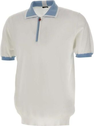 Kiton Homme, Tops, Bleu, Taille: XL Polo Chemises