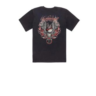 John Richmond Iconic Grafik T-Shirt - - Tops - Herren - Schwarzk - M