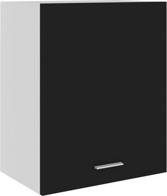vidaXL H&auml;ngeschrank Lyon Schwarz 50x31x60 cm Holzwerkstoff vidaXL