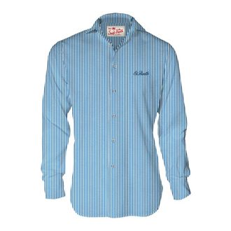 MC2 Saint Barth Blaue Herrenhemden - - Shirts - Herren - Mehrfarbig - L