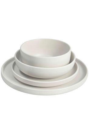 Novel Tafelservice, Wei&szlig;, Keramik, 24-teilig, Lfgb, robust, Essen & Trinken, Geschirr, Geschirr-Sets, Tafelservice