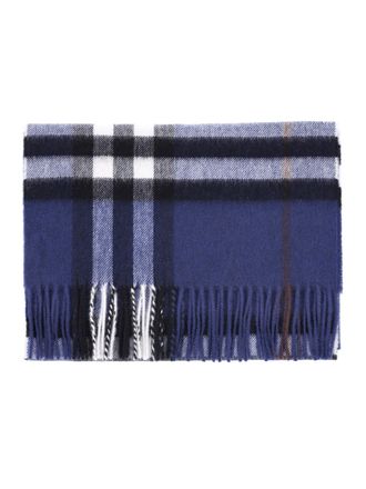 Burberry Womens Scarfs Blue Cashmere