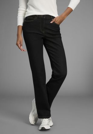 Arizona Gerade Jeans ARIZONA Annett, Damen, Gr. 34, N-Gr, schwarz, Jeans, Obermaterial: 98% Baumwolle, 2% Elasthan, Basic, normal lang, Jeans, bequeme Passfor