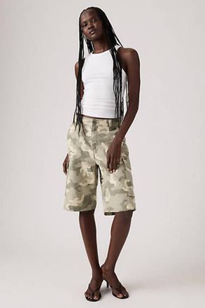 Levi's Short Baggy Dad Cargo - Femme - Multicolore / Bader Camo Agate Gray Wb - 27