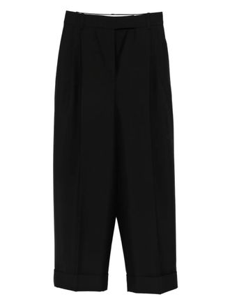 R&oacute;he pantalon &agrave; design pliss&eacute; - Noir