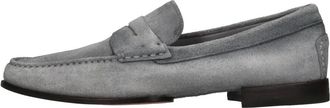 Santoni Homme, Chaussures, Gris, Taille: 42 1/2 EU Mocassins en daim