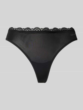 Calvin Klein Underwear String mit Spitzenbesatz