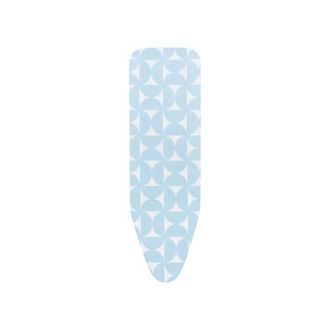 Brabantia Bügelbrettbezug A - 110 x 30 cm - Auflage - Strapazierfähige 2 mm Schaumstoffschicht - 100% Baumwolle - Für Bügeleisen & Dampfbügeleisen - Schnurbindu