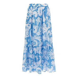 Etro Floral Maxi Rock - - Skirts - Damen - Blau - 2XS