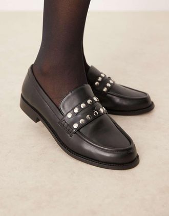 Raid Ferney - Mocassins cloutés - Noir