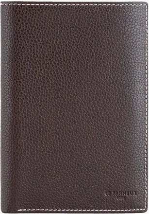 Le Tanneur Grand portefeuille vertical zippé 2 volets Charles en cuir grainé