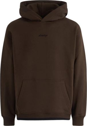 Dondup Sweatshirt mit kontrastierendem Rippstrick - - Sweatshirts & Hoodies - Herren - Braun - M