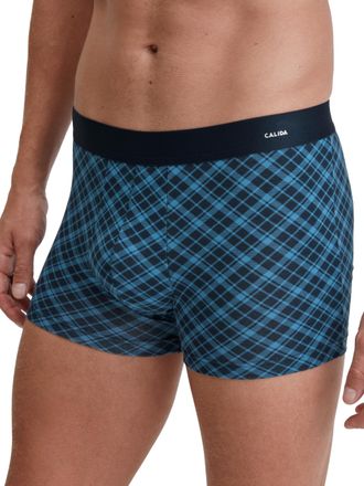 CALIDA Cotton Code Design Boxershorts Herren, weicher Elastikbund, Single Jersey, ohne Eingriff