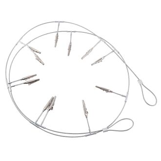 Cabilock Schicke Lange Ketten Fotoclips aus Langlebigem Material H&auml;ngende Wandbilderhalter f&uuml;r Fotos Notizen und Dekoration Im Zuhause