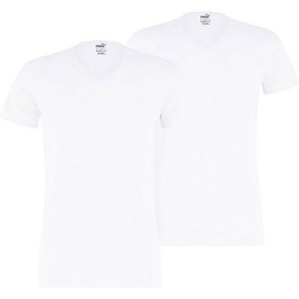Puma Basic Herren V-Ausschnitt T-Shirt 2er-Pack