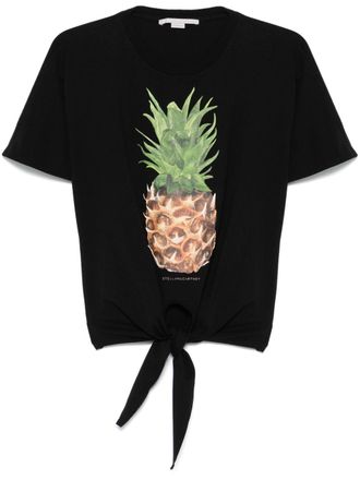 Stella McCartney t-shirt Pineapple - Noir