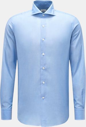 Braun Hamburg Herren - Business Hemd Haifisch-Kragen hellblau
