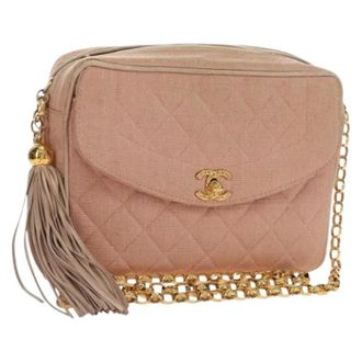 Chanel Sac bandouli&egrave;re vintage en toile Pre-owned - Femme - Pre-owned - Rose - Taille: ONE Size