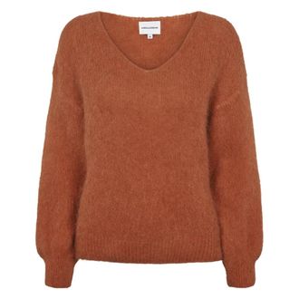 Americandreams Americandreams, Femme, Pulls, Brun, Taille: 42 FR Milana LS Alpaca Pullover