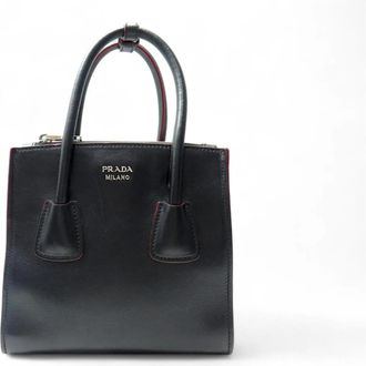 Prada Crossbody Bags - PRADA TWIN POCKET HANDTASCHE 1BA025 AUS SCHWARZEM - Gr. unisize - in Schwarz - f&uuml;r Damen