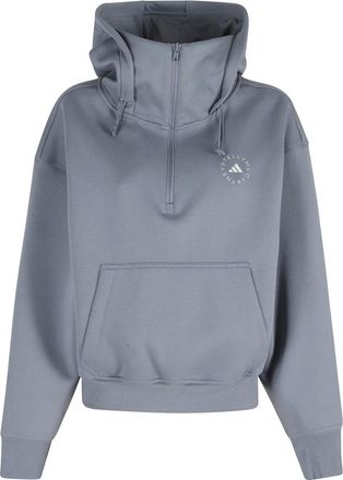adidas by Stella McCartney Femme, Sweatshirts et sweats &agrave; capuche, Bleu, Taille: 38 FR Halfzip HD