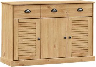 vidaXL Sideboard mit Schubladen vigo 113x40x75 cm Massivholz Kiefer Vidaxl