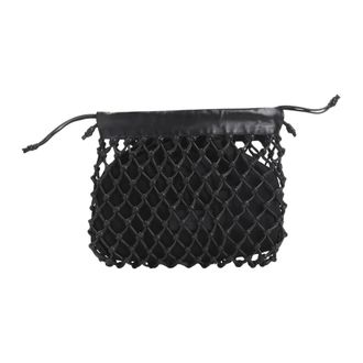 Frankie Shop Morgan Leder Makramee Kleine Tasche - - Bags - Damen - Schwarzk - ONE SIZE