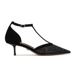 Kazar Wildleder-Pumps mit Strasssteinen - - Shoes - Damen - Schwarzk - 37 EU