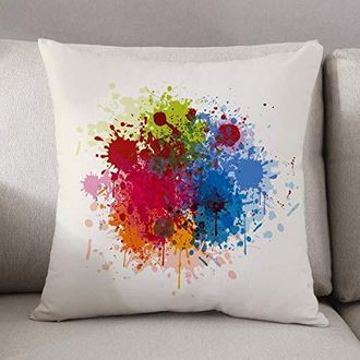 Bonamaison Le Jardin du Lin Zierkissenhüllen, Mehrfarbig, 45x45