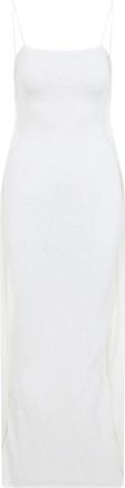 Jacquemus Femme, Robes, Blanc, Taille: 34 FR La Robe Maille Plumetis Long Dress