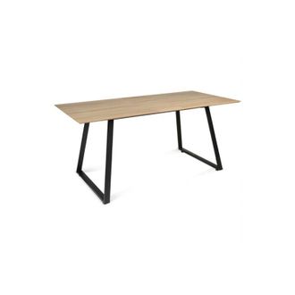 IDMarket Idmarket - Ausziehbarer Esstisch Rechteck havana 6-8 Personen Industriedesign 150-180 cm