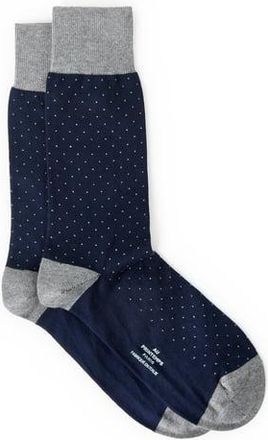 Au Printemps Paris Lot de deux paires de chaussettes hautes en coton m&eacute;lang&eacute;