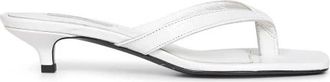 Toteme Femme, Chaussures, Blanc, Taille: 40 EU Sandales &agrave; talons compens&eacute;s &agrave; imprim&eacute; croco
