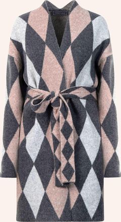 White Label Strickmantel Strickmantel Im Harlekin Muster beige