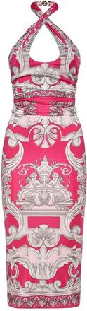 Versace Femme, Robes, Rose, Taille: 34 FR Fitted Midi Dress