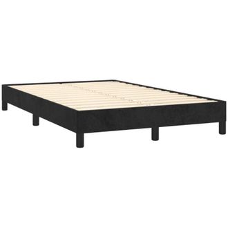 vidaXL Cadre de lit noir 120x190 cm velours Vidaxl