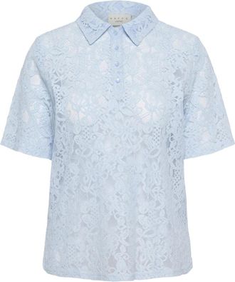 Kaffe Curve Femme, Blouses et Chemises, Bleu, Taille: 54 FR Top