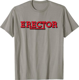 Meccano Erector Rotes Textlogo im Retro-Look T-Shirt
