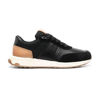 Tod's Schwarze flache Schuhe mit Streifen-Detail - - Shoes - Herren - Schwarzk - 46 EU