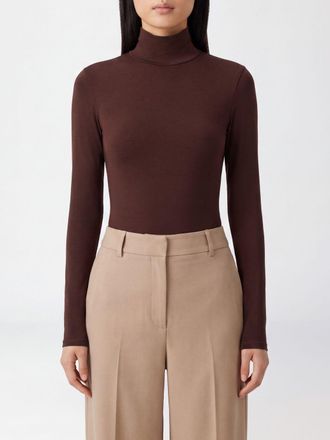 Andamane Top &agrave; col roul&eacute; en jersey &agrave; manches longues et coupe slim